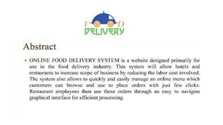 database design of online food delivery.pptx