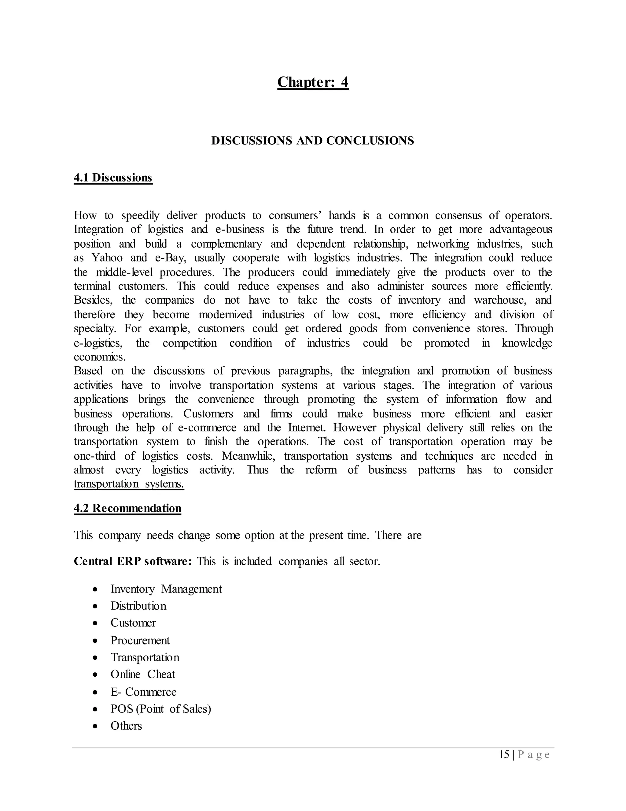 THE ROLE OF TRANSPORTATION IN LOGISTICS SUPPLY CHAIN IN RMG | DOCX