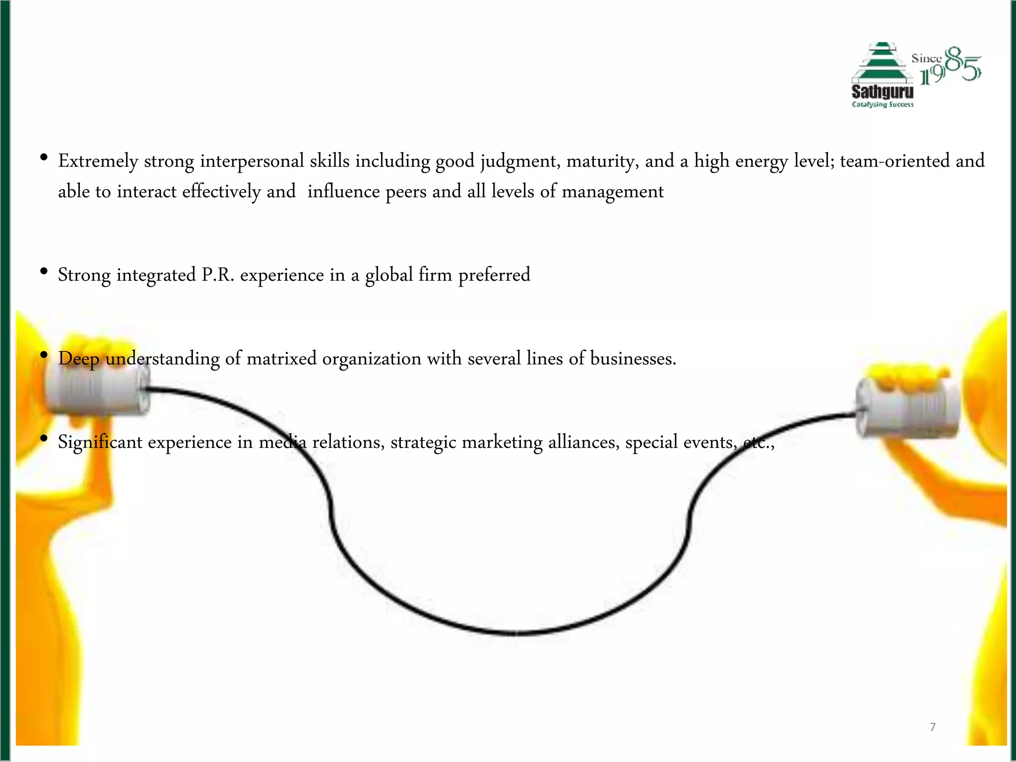 Job Description - Asst. Manager – Branding & Corporate Communications | PPT