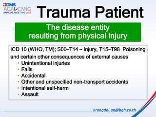 Trauma Care System and Role of Nurses in Trauma Fast Track | PDF