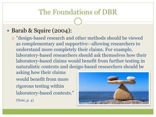 Design-Based Research: A method for achieving impact in the real world ...