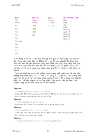 Hướng Dẫn 】Ý Nghĩa Aegisub Tags | PDF