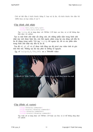 Hướng Dẫn 】Ý Nghĩa Aegisub Tags | PDF