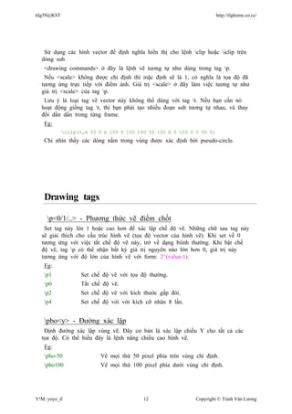 Hướng Dẫn 】Ý Nghĩa Aegisub Tags | PDF