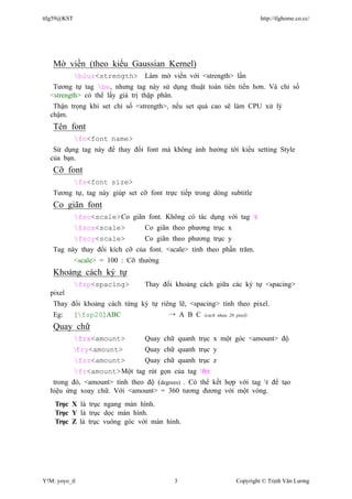 Hướng Dẫn 】Ý Nghĩa Aegisub Tags | PDF