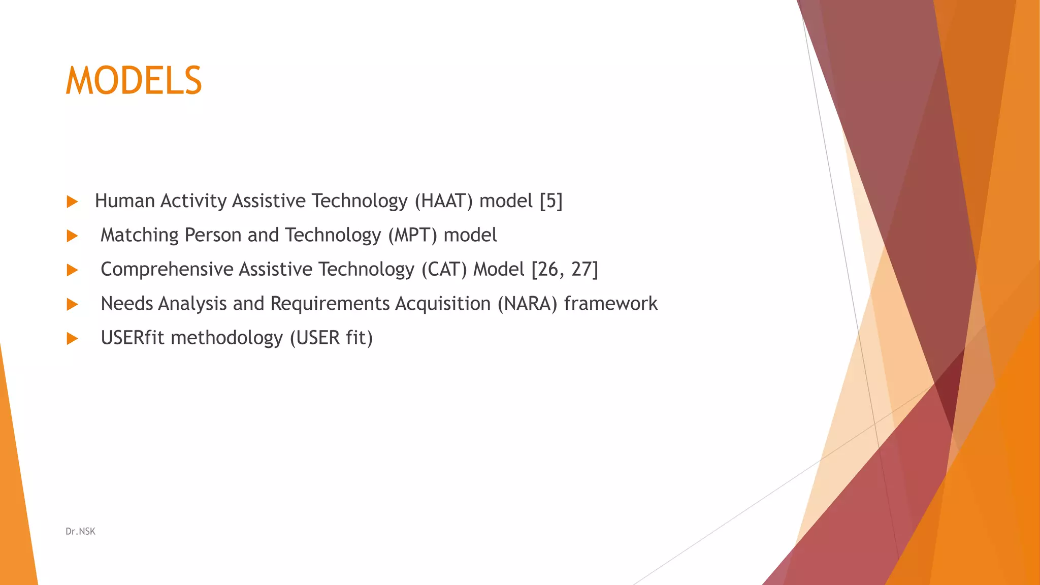Assistive Technology-Role of Occupational therapy | PPTX