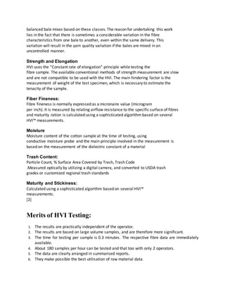 HVI- High Volume Instrument | DOCX