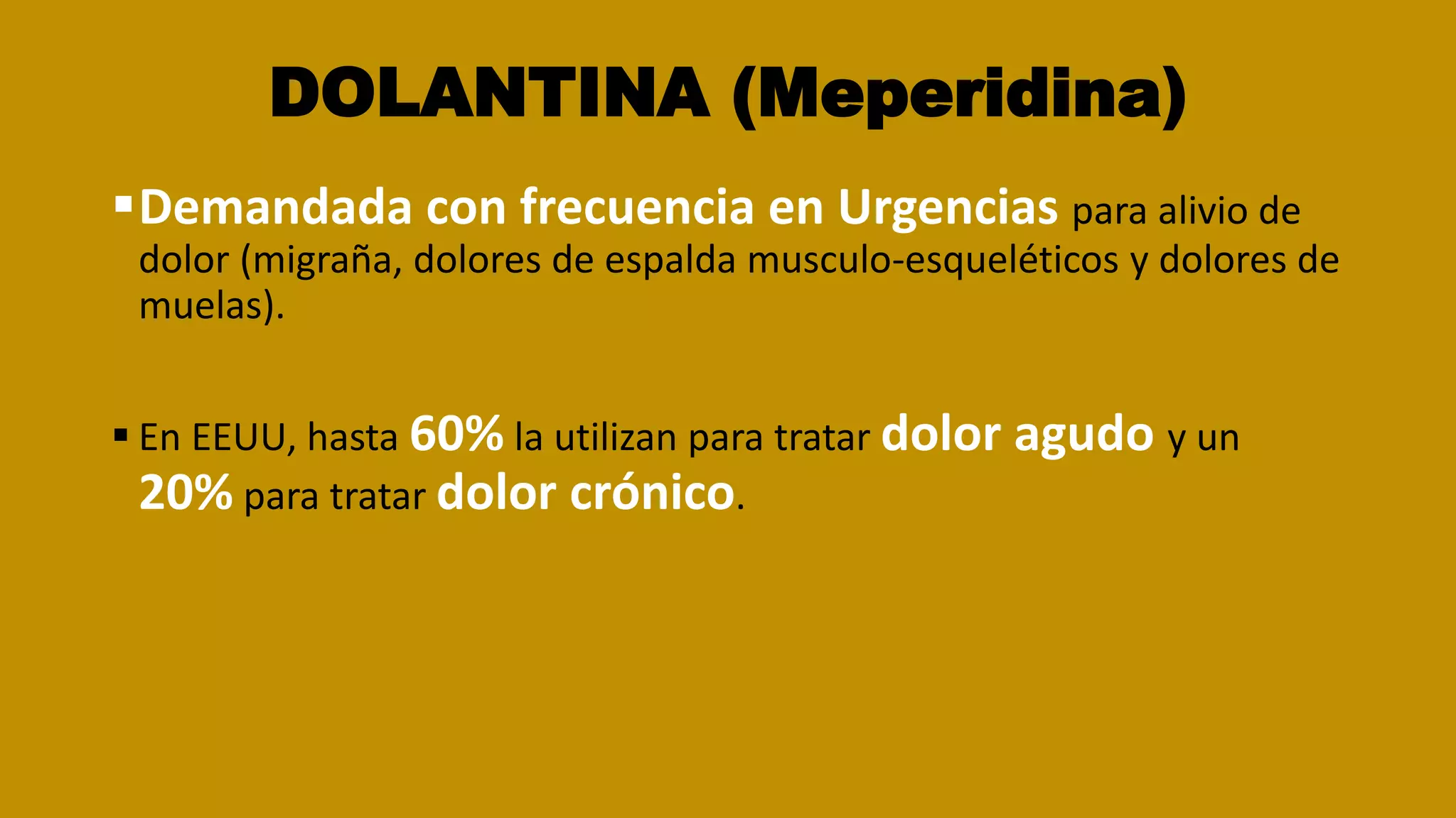 dolantina en una paciente complicada | PPTX