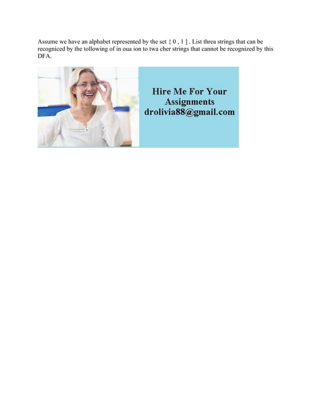 Assume we have an alphabet represented by the set {0-1-- List threa s.pdf