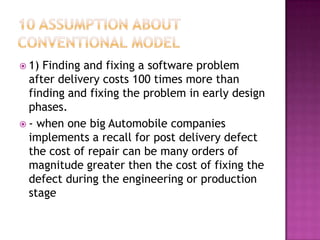 software project management Assumption about conventional model | PPTX ...
