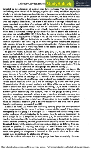 Assumptional Analysis A Methodology For Strategic Problem Solving | PDF