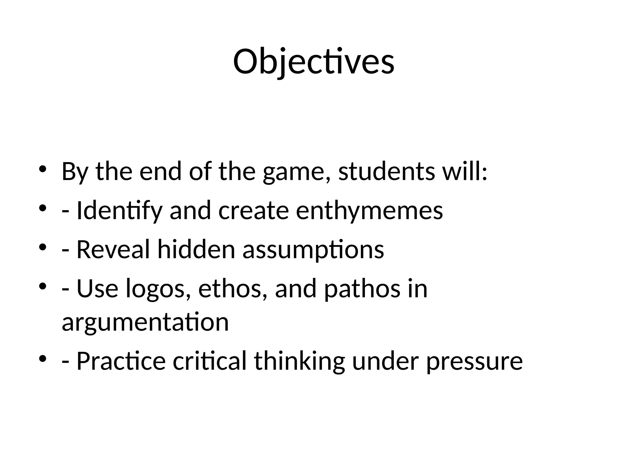 Assumption_Attack_Game.pptx.in philosophy | PPTX