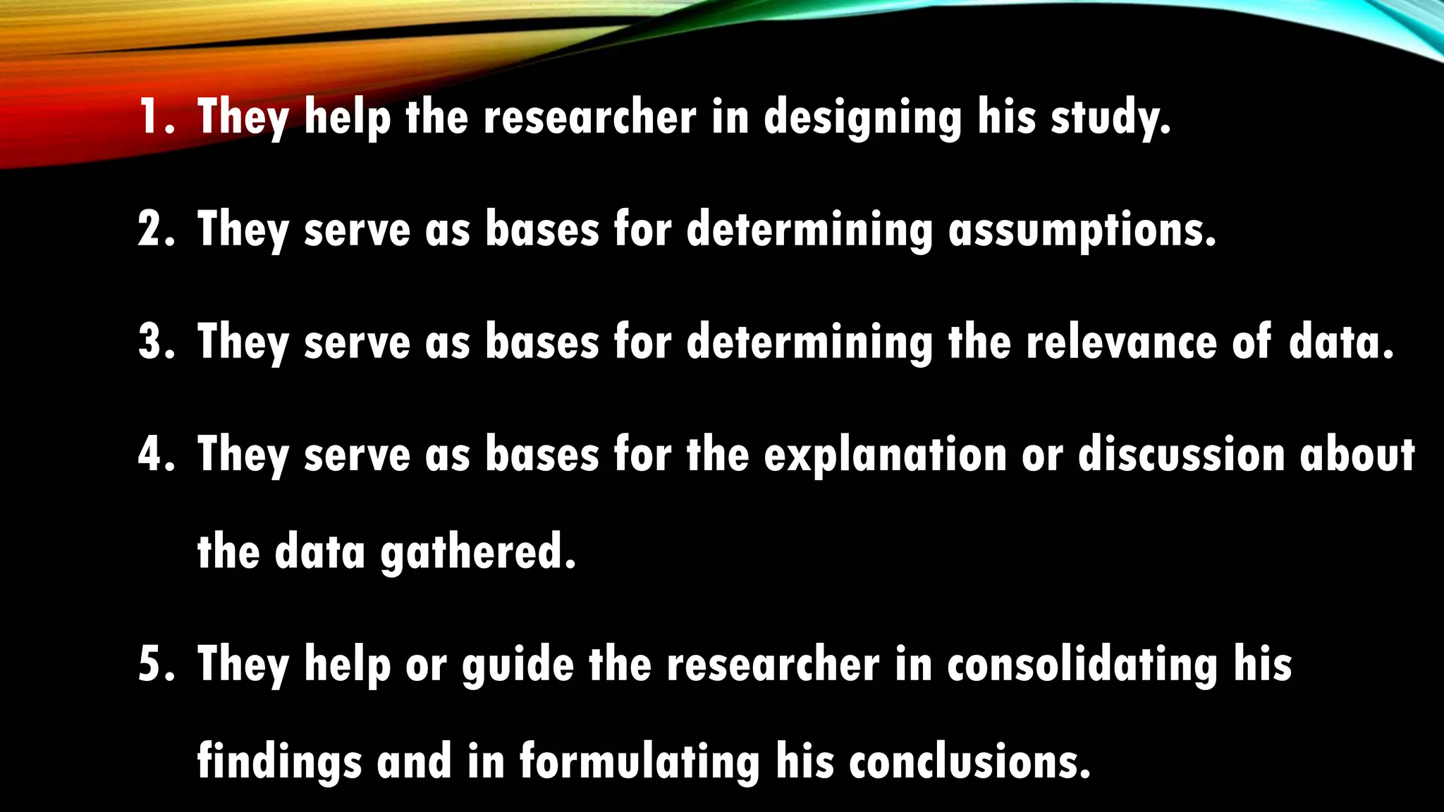 RESEARCH: variables, assumptions, and hypothese | PPTX