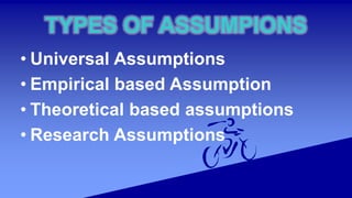 Assumptions and delimitations (Nursing research) | PPTX