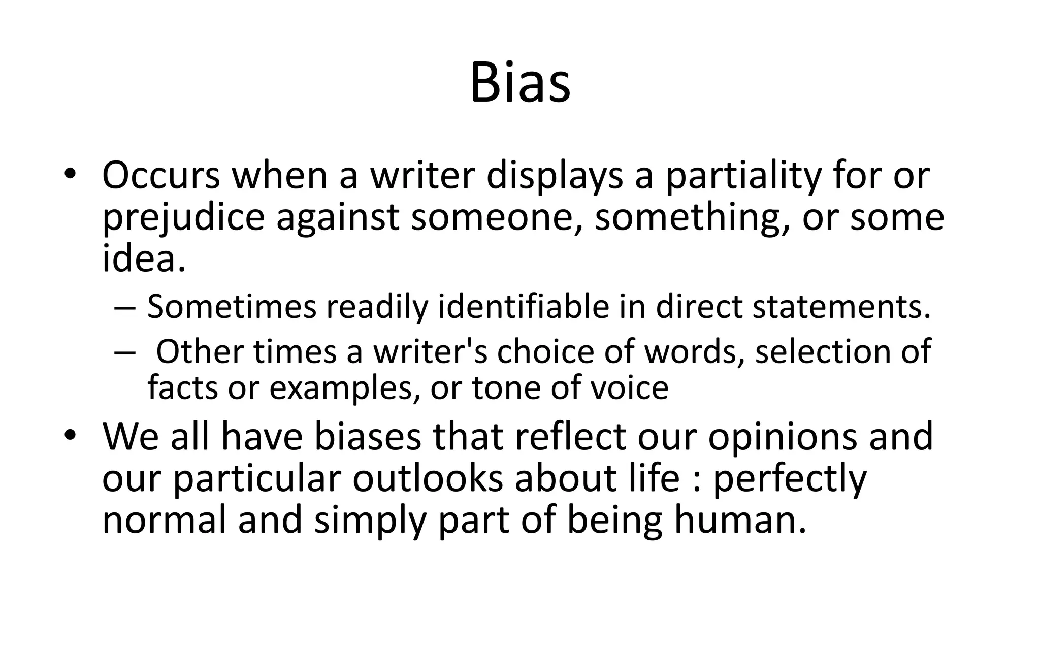 Assumptions & Bias | PPTX