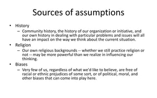 Assumptions & Bias | PPTX
