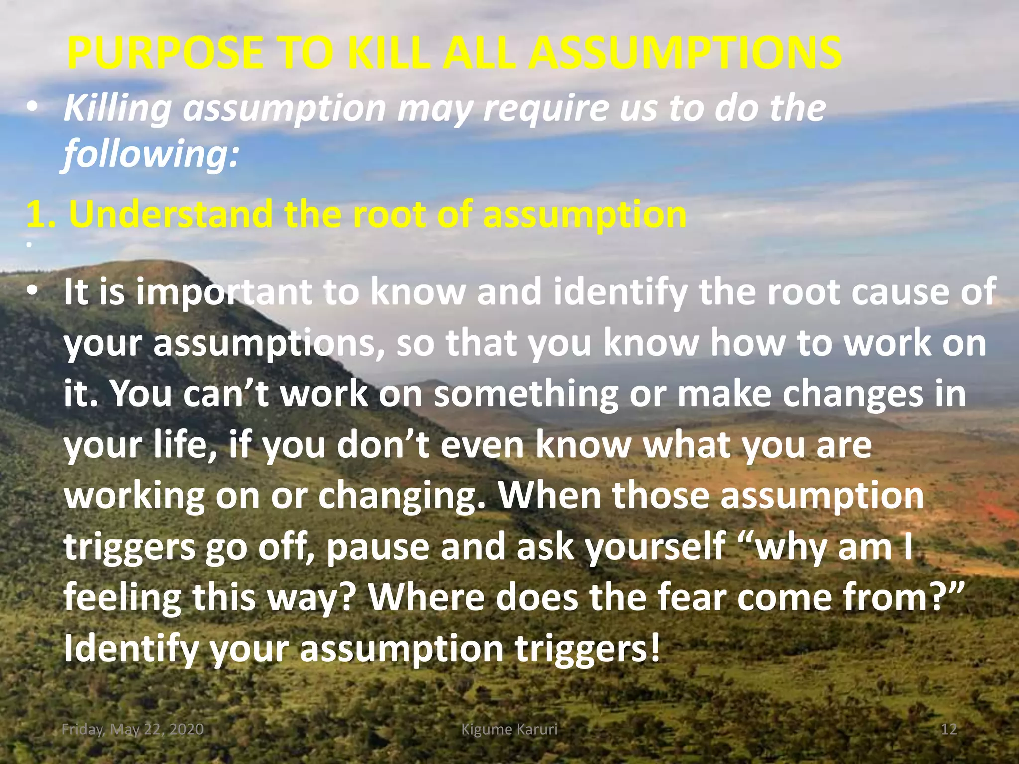 Assumptions Can Easily Drain Your Marriage | PPTX