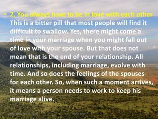 Assumptions Can Easily Drain Your Marriage | PPT | Free Download