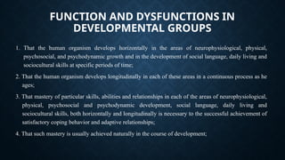 ASSUMPTIONS, FUNCTION AND DYSFUNCTIONS IN DEVELOPMENTAL GROUPS.pptx