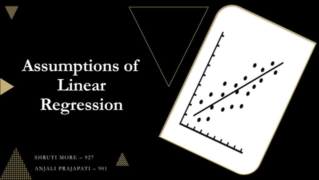 Assumptions of Linear Regression in Linear Regression | PPTX