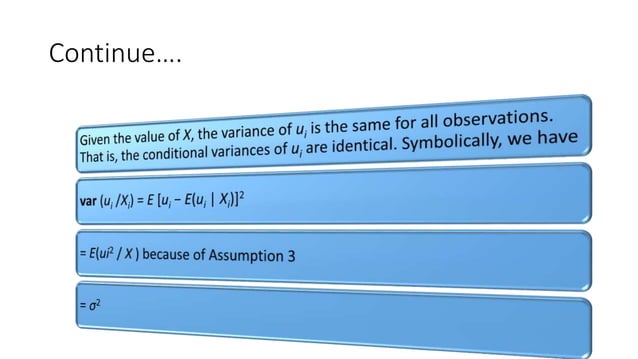 Assumptions of OLS.pptx | Physics | Science