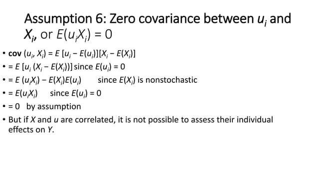 Assumptions of OLS.pptx | Physics | Science