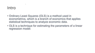 Assumptions of OLS.pptx | Physics | Science