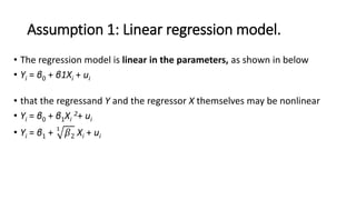 Assumptions of OLS.pptx | Physics | Science