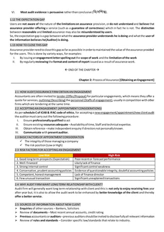 Assurance | DOCX | Business Accounting & Finance | Business