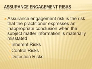 Assurance Engagement | PPTX