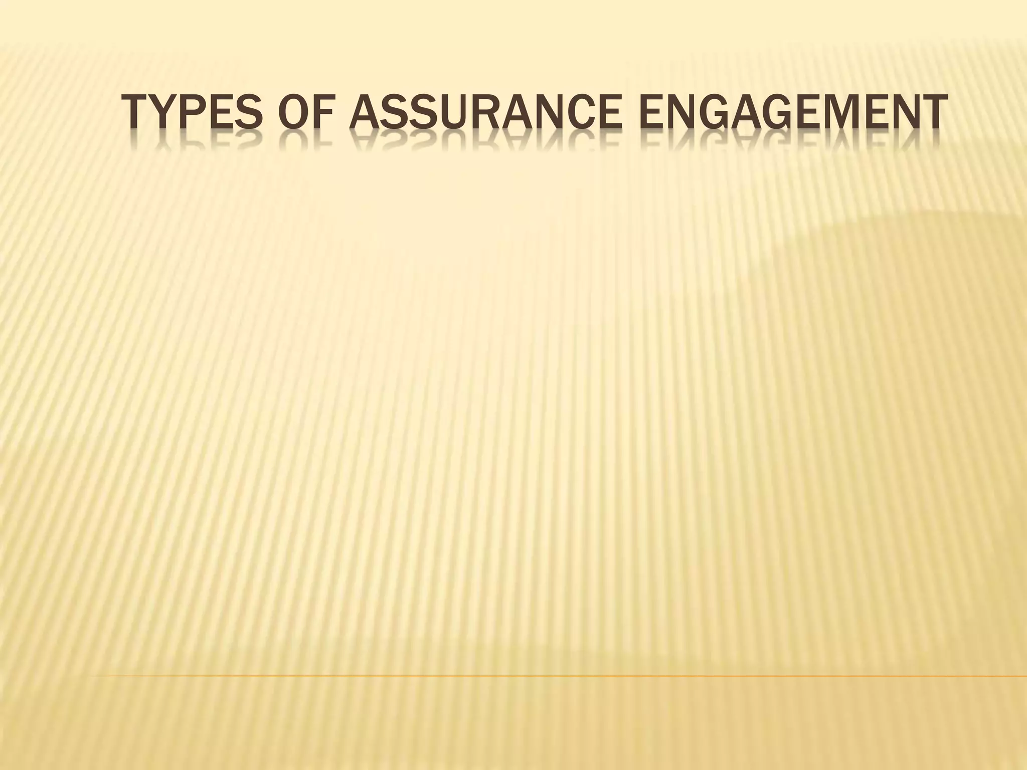 Assurance engagement | PPTX
