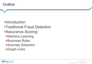 Assurance Scoring: using machine learning and analytics to reduce risk ...