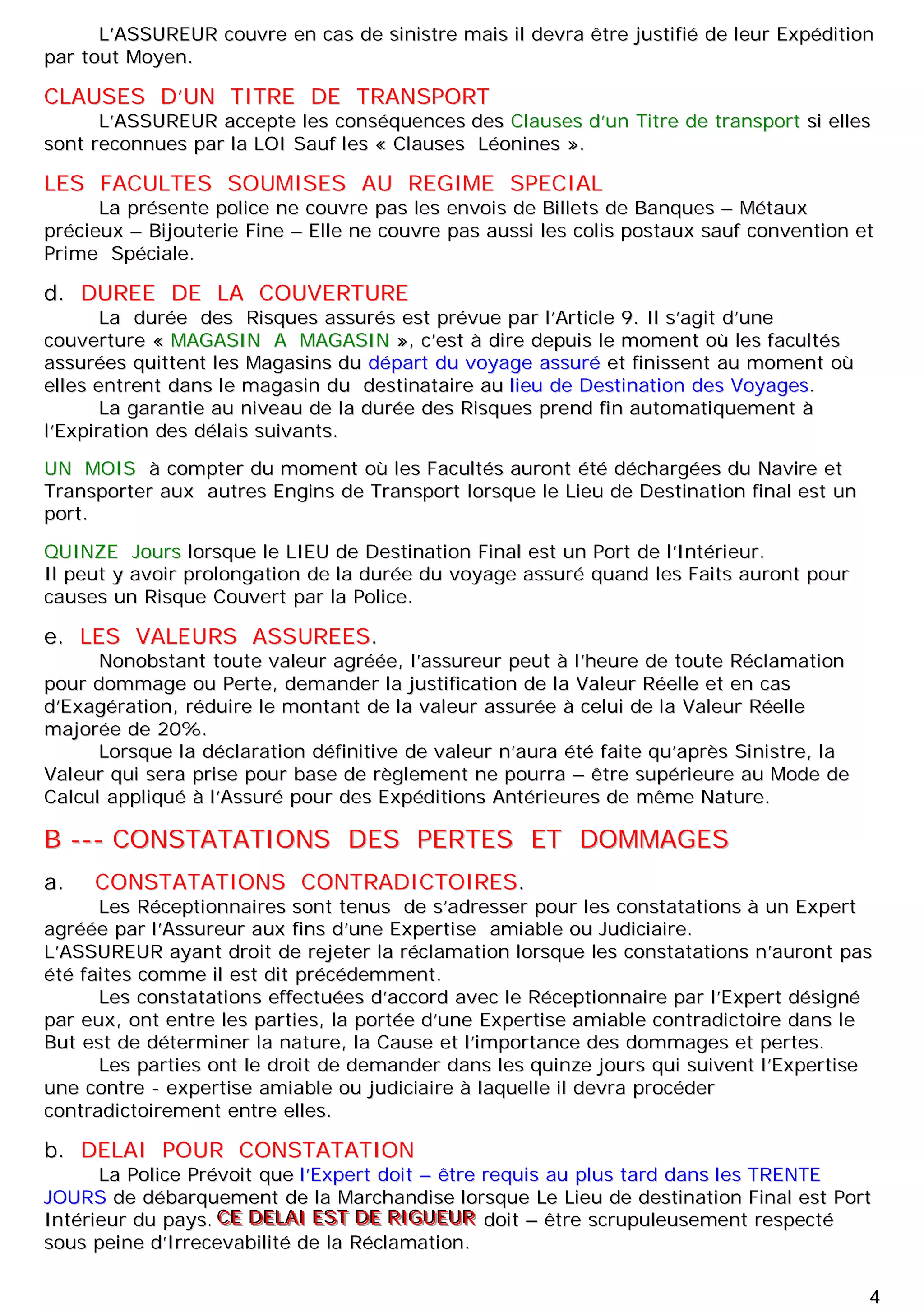 Assurances maritimes | PDF