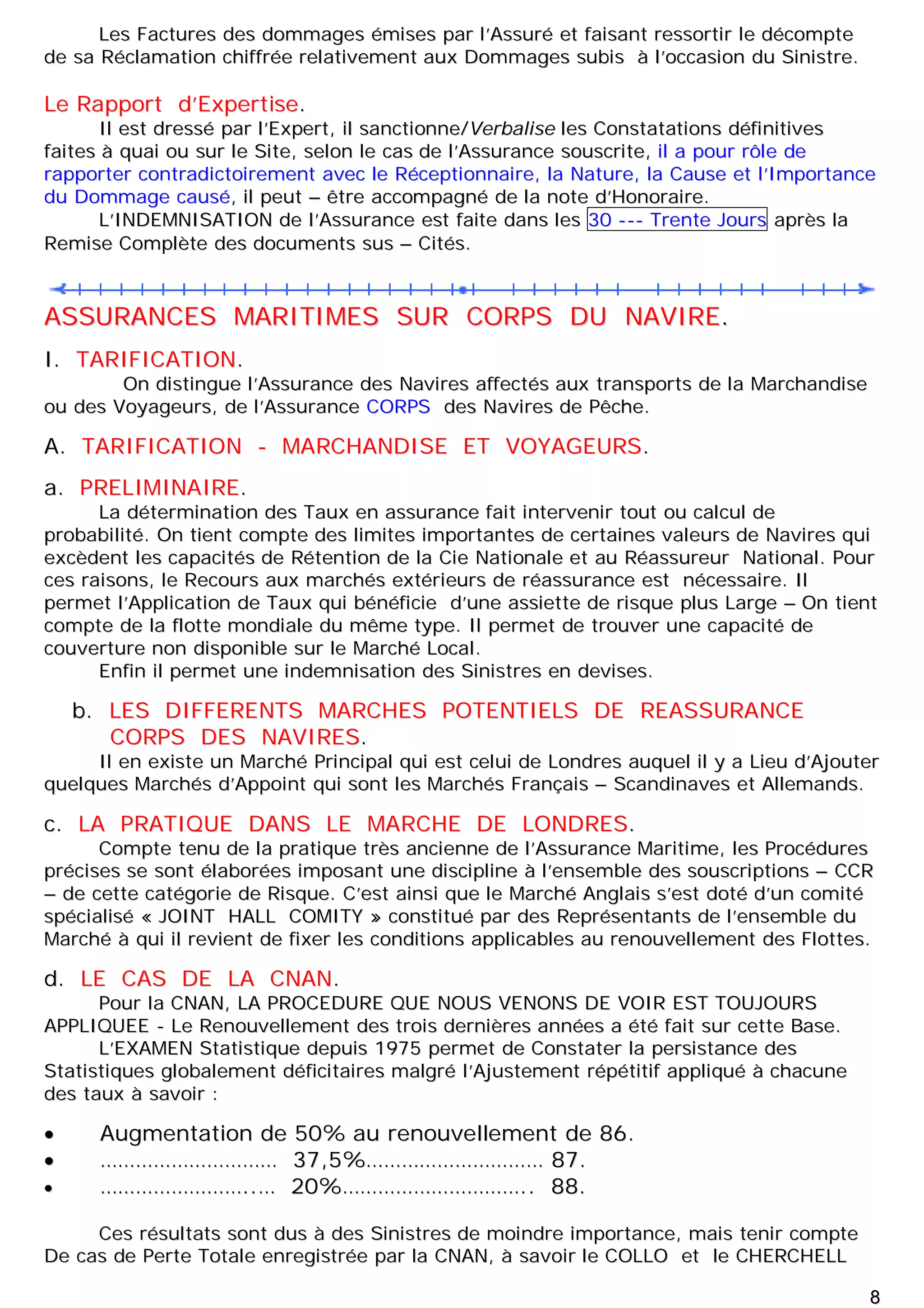 Assurances maritimes | PDF