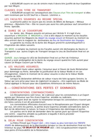 Assurances maritimes | PDF