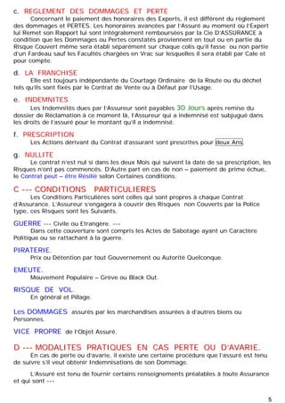 Assurances maritimes | PDF