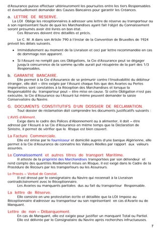 Assurances maritimes | PDF