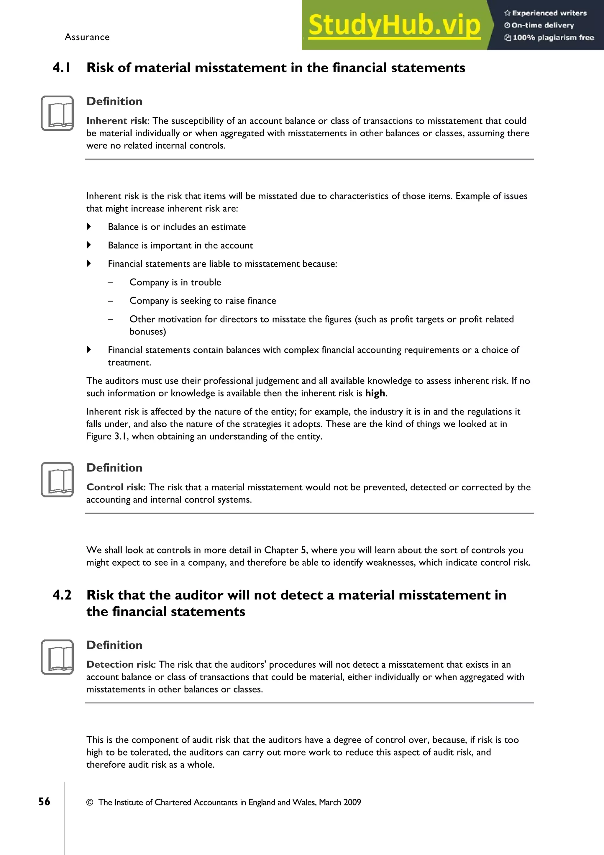 ASSURANCE Study Manual CA Certificate Level - ICAB | PDF