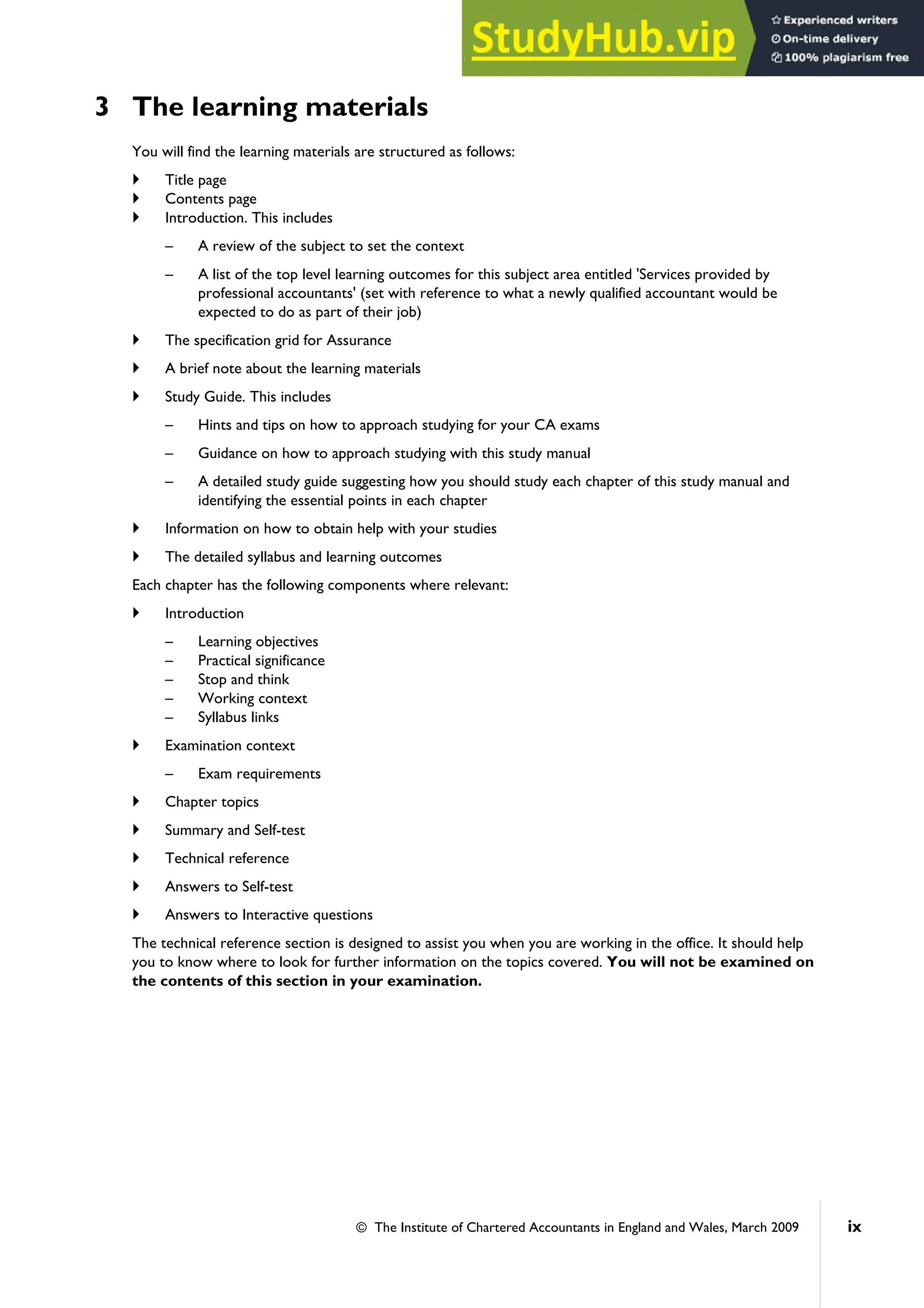 ASSURANCE Study Manual CA Certificate Level - ICAB | PDF