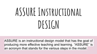 Assure Instructional Design | PPT