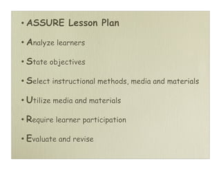 Assure Lesson Plan 6th Grade Science | PPT