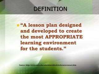 ASSURE Instructional Design Model Presenttaion | PDF