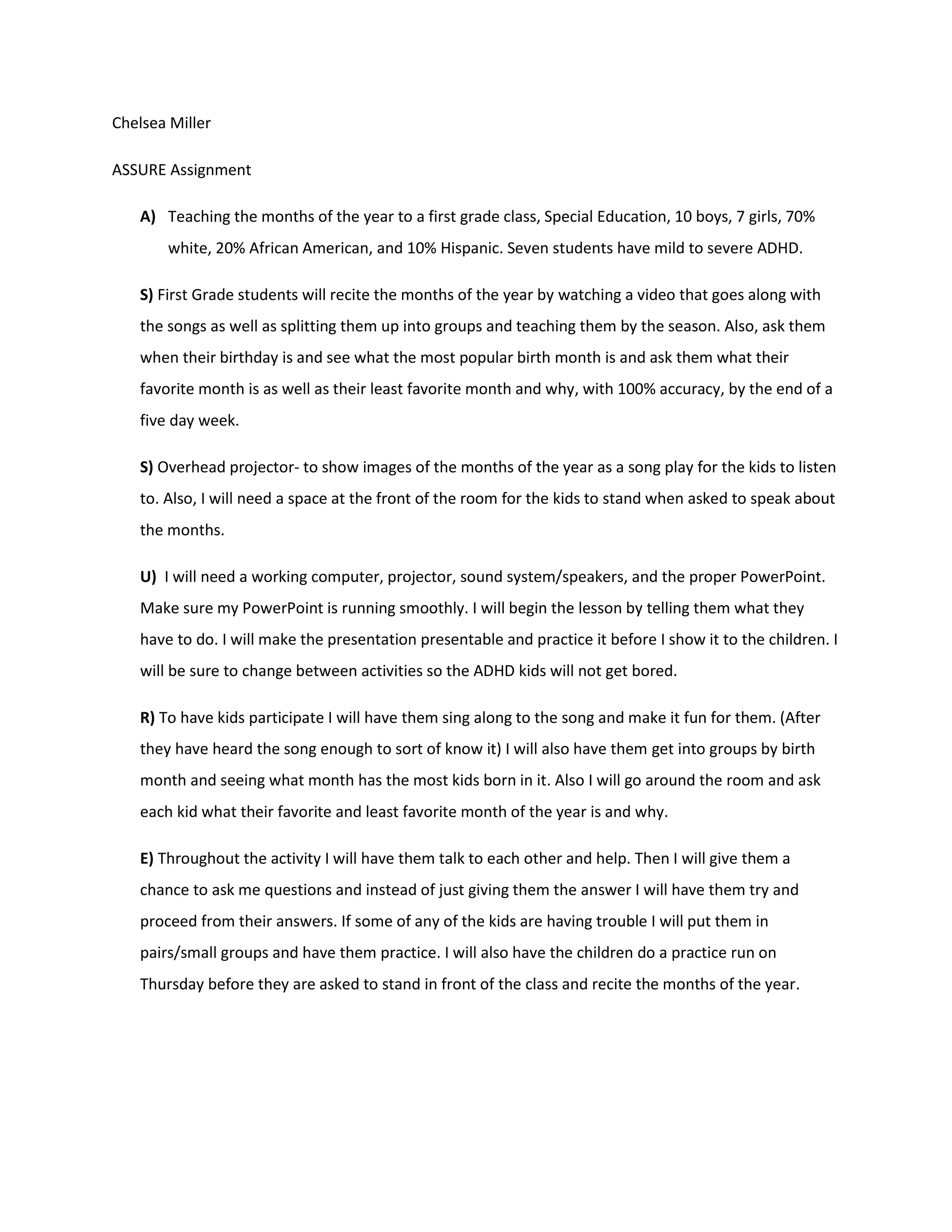 Assure assignment | PDF