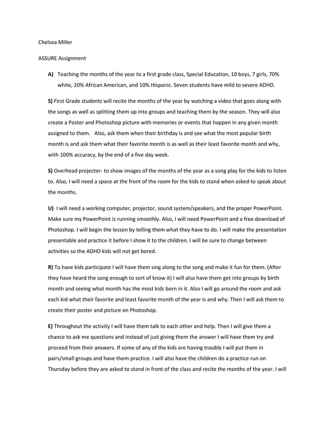 Assure assignment | PDF