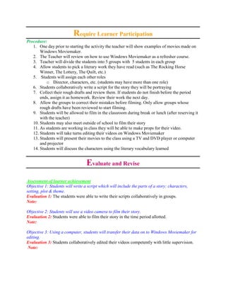 Multimedia Lesson Plan | DOCX