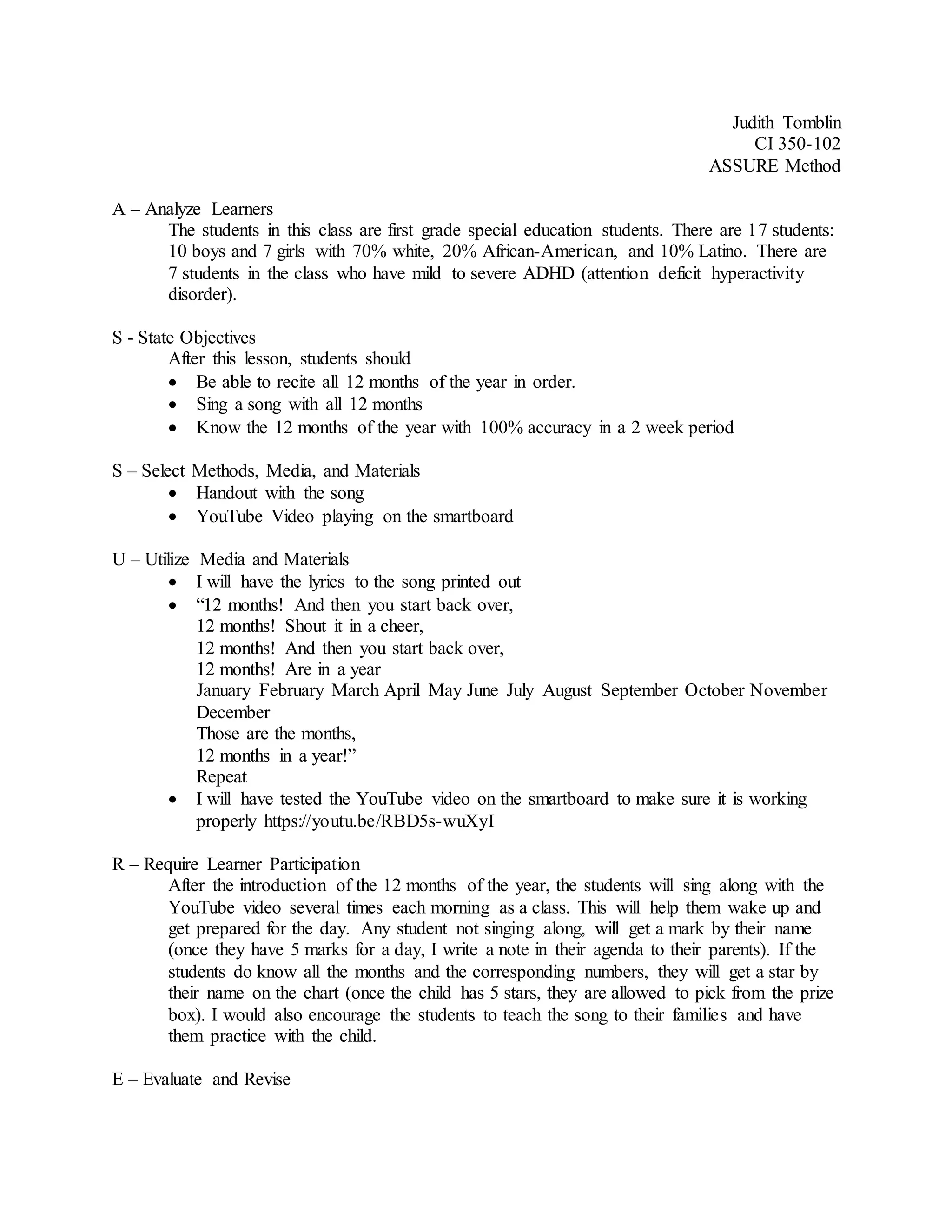 Assure method edit | DOCX