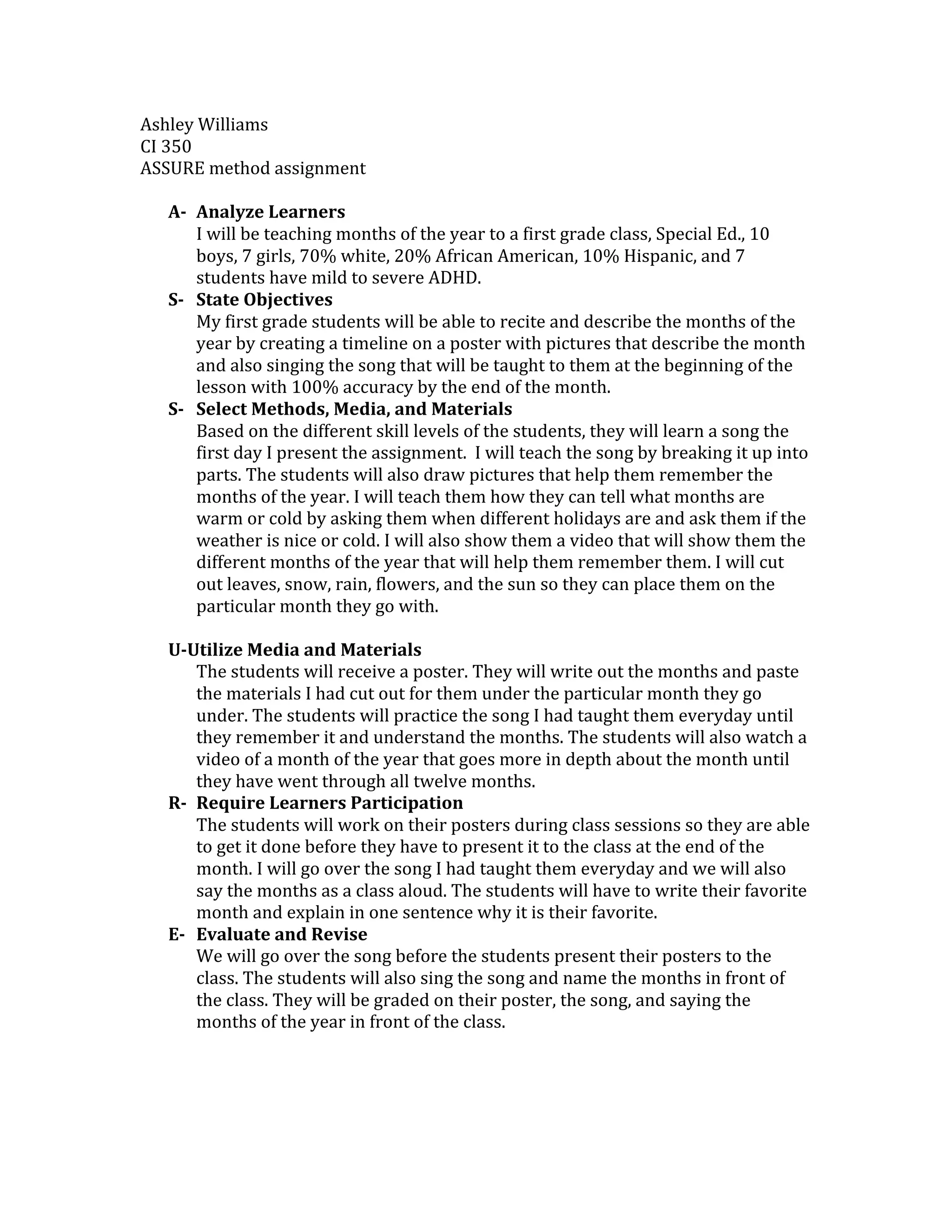 Assure method prt 2 | PDF