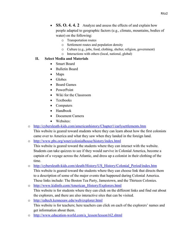 Assure Method Unit Plan Pdf 1 | PDF