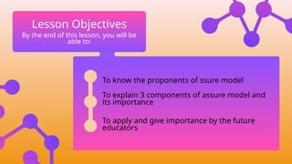 Assure Model.pptx for pedagogical content knowledge | PPTX