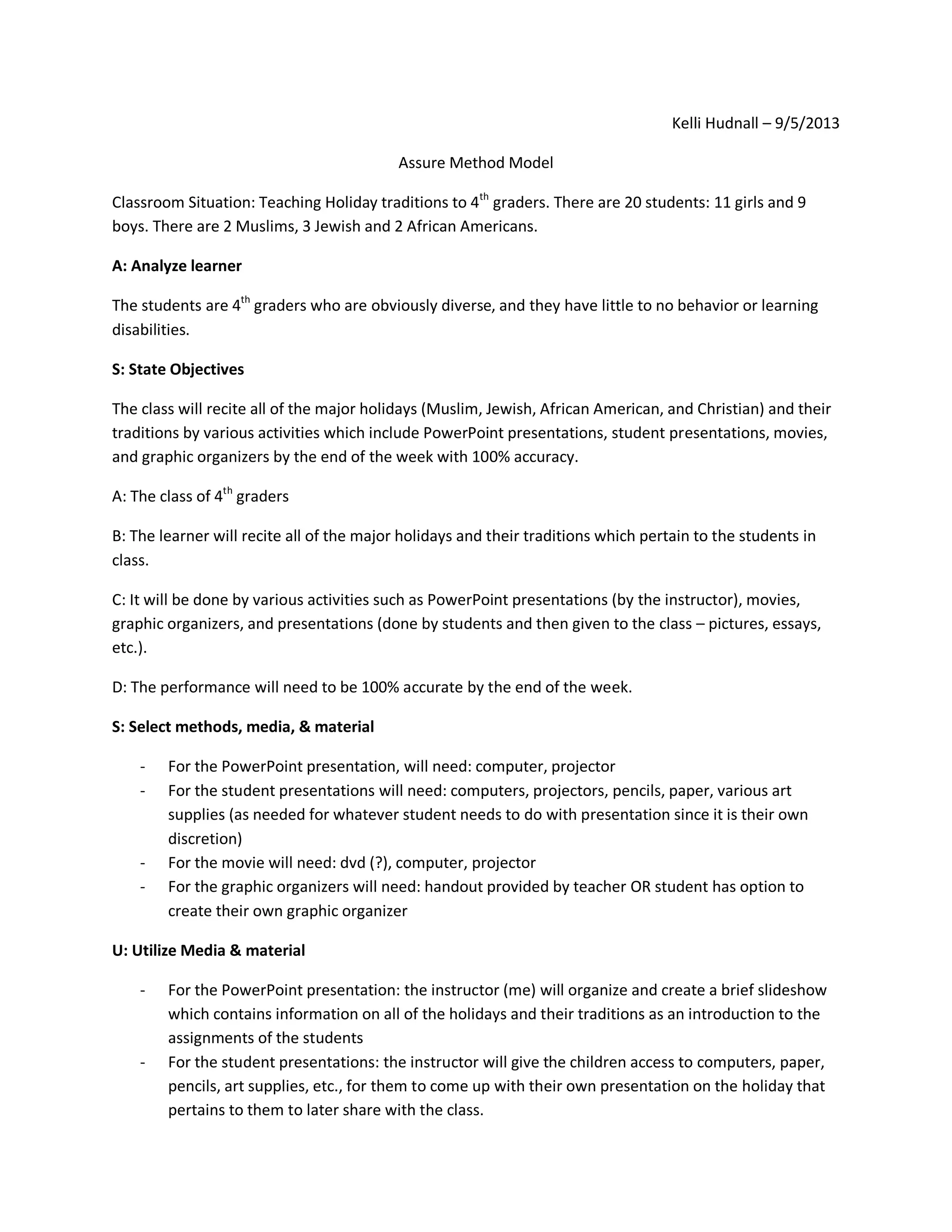 Assure model attempt 1 | PDF